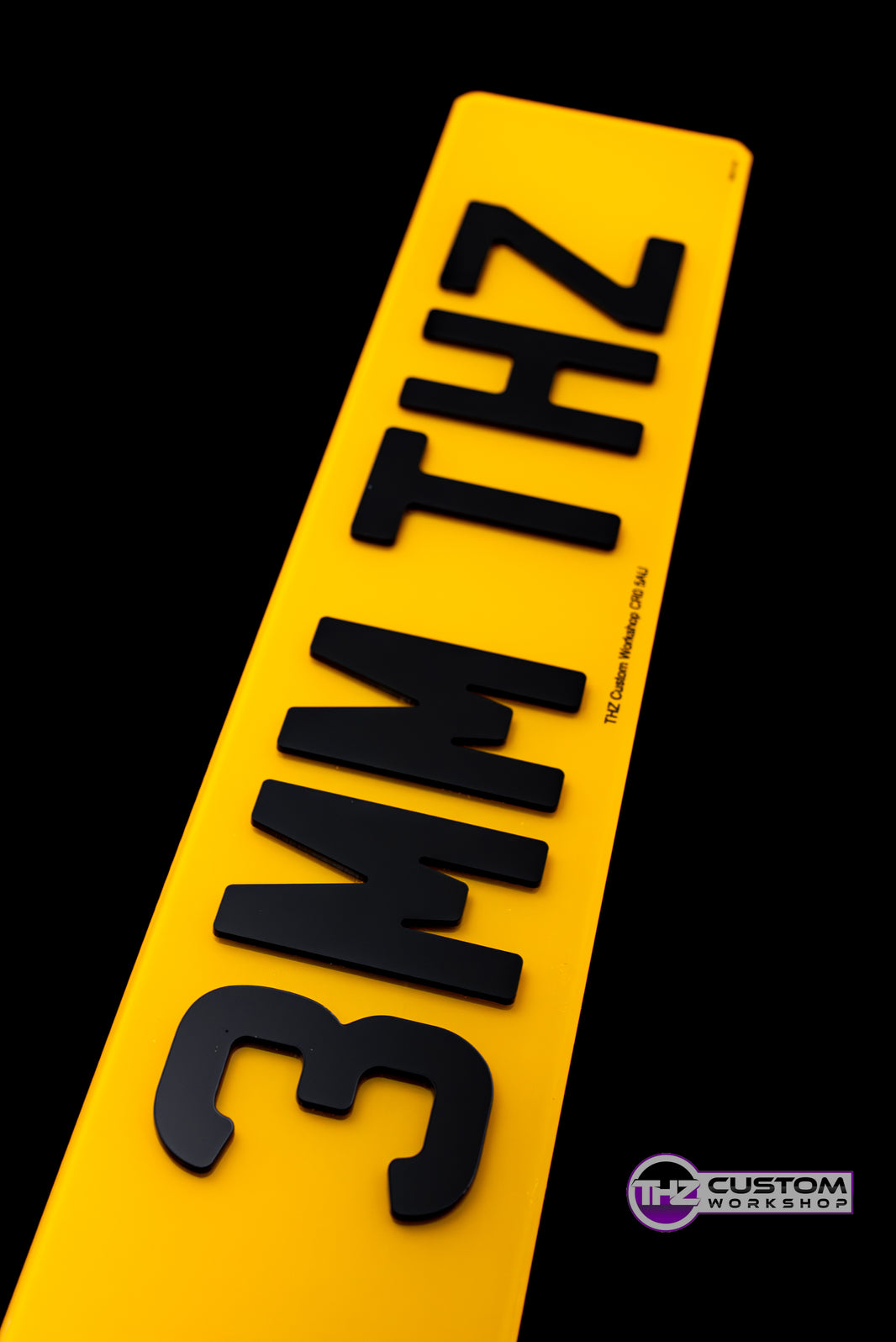Customizable 4D Number Plates | THZ Custom Workshop – THZ CUSTOM WORKSHOP