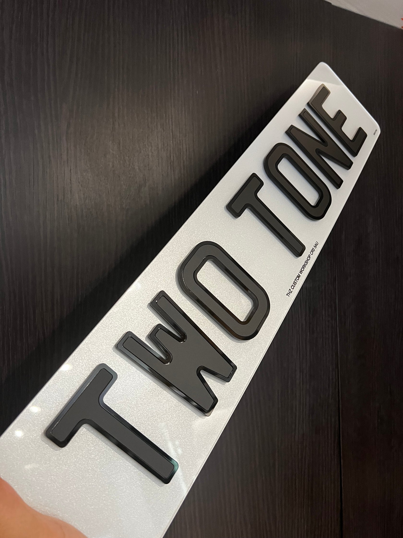 4D Two Tone Plates | 4D Number Plates | THZ CUSTOM WORKSHOP